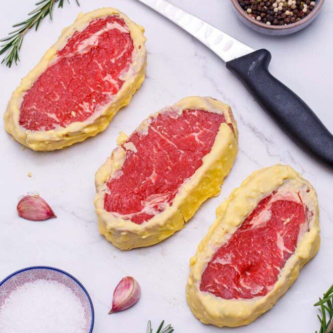 Five Founders Dry Aged Butter Rib Fillet Steaks, 1kg - Carina North ...